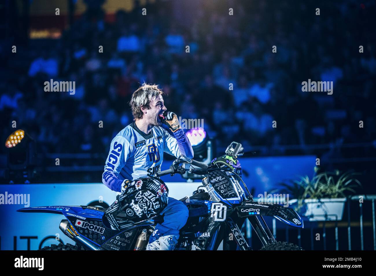David Rinaldo participating in a Freestyle event in Spain Stock Photo ...
