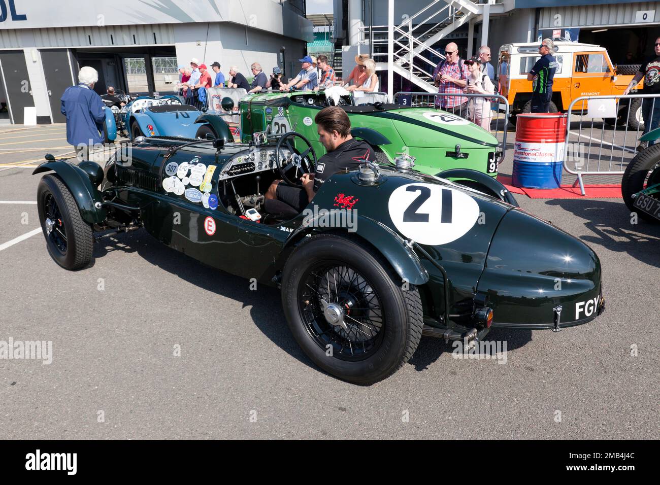 Three-quarters rear view of Alan Middleton's Aston Martin Speed 'Red ...