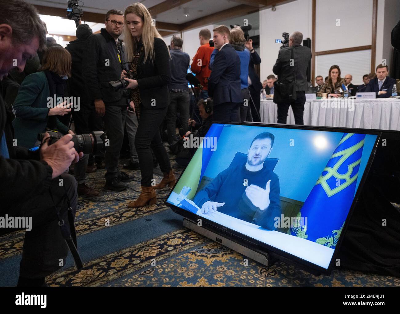 Ramstein, Germany. 20th Jan, 2023. Ukrainian President Selenskyj is ...