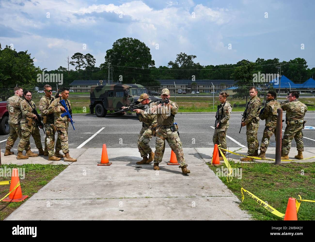U.S. Air Force Master Sgt. Joseph Overholt and Tech. Sgt. Jerry ...