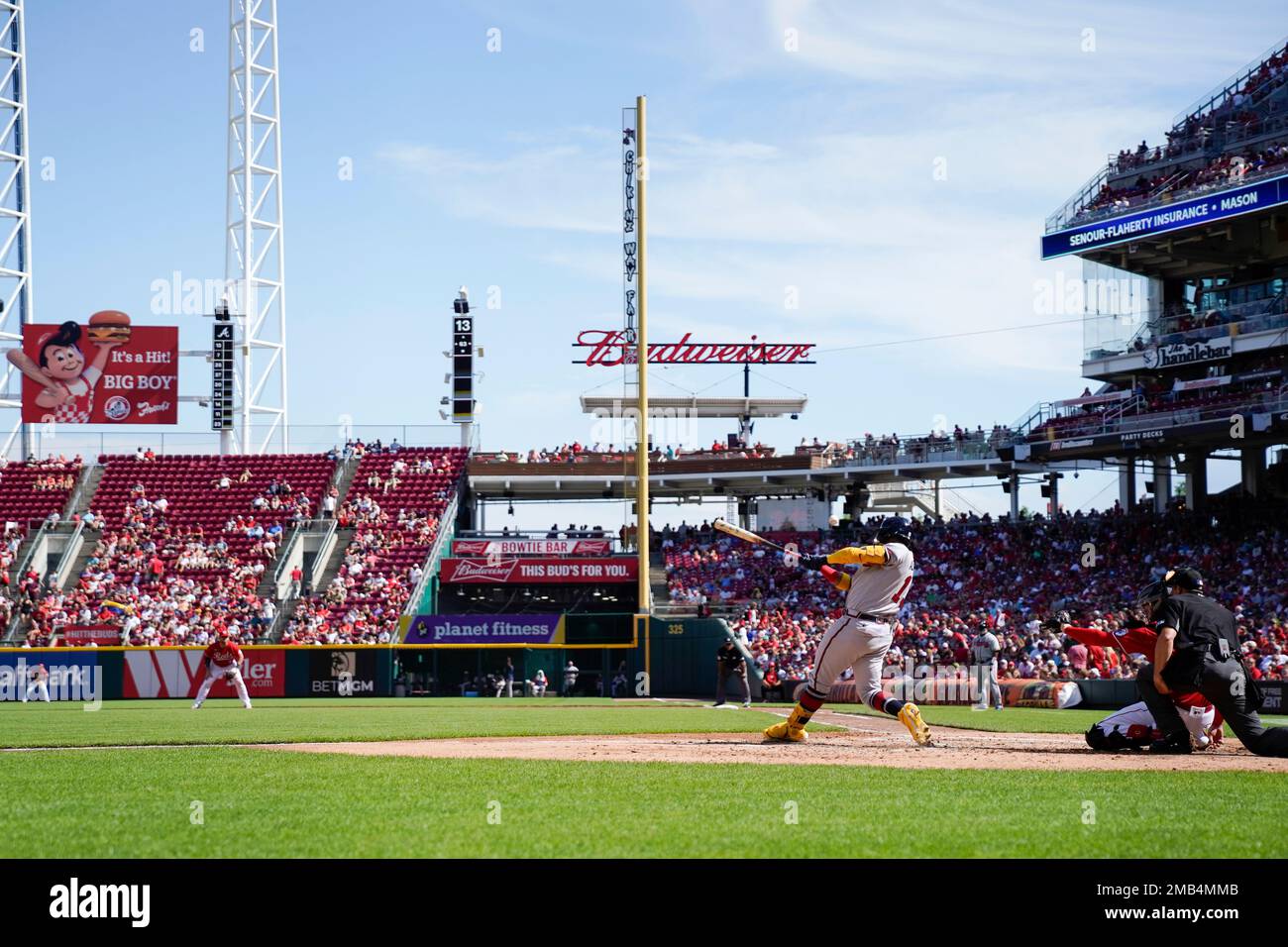 Atlanta Braves' Ronald Acuna Jr. (13) plays during a baseball game ...