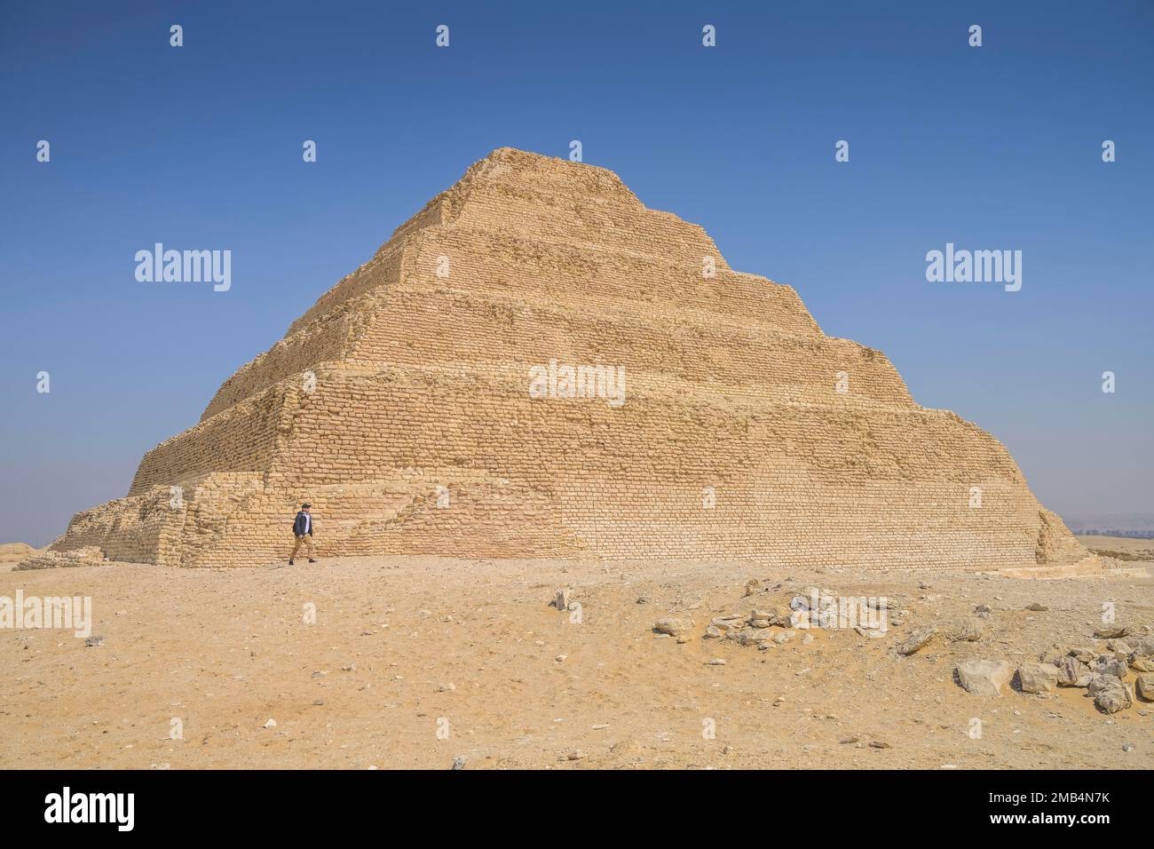 Step Pyramid of King Djoser, Necropolis of Sakkara, Egypt Stock Photo ...
