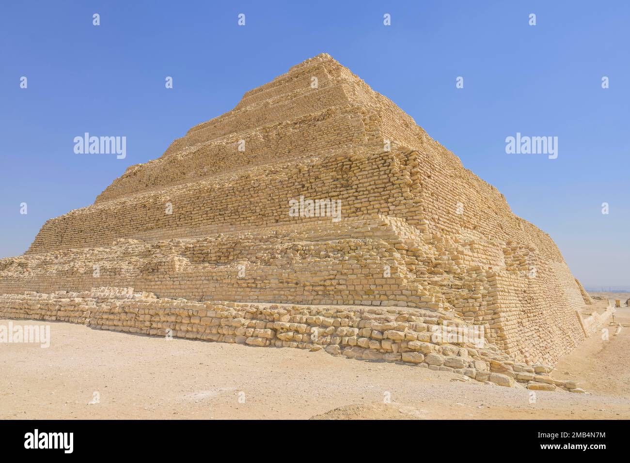 Step Pyramid of King Djoser, Necropolis of Sakkara, Egypt Stock Photo ...