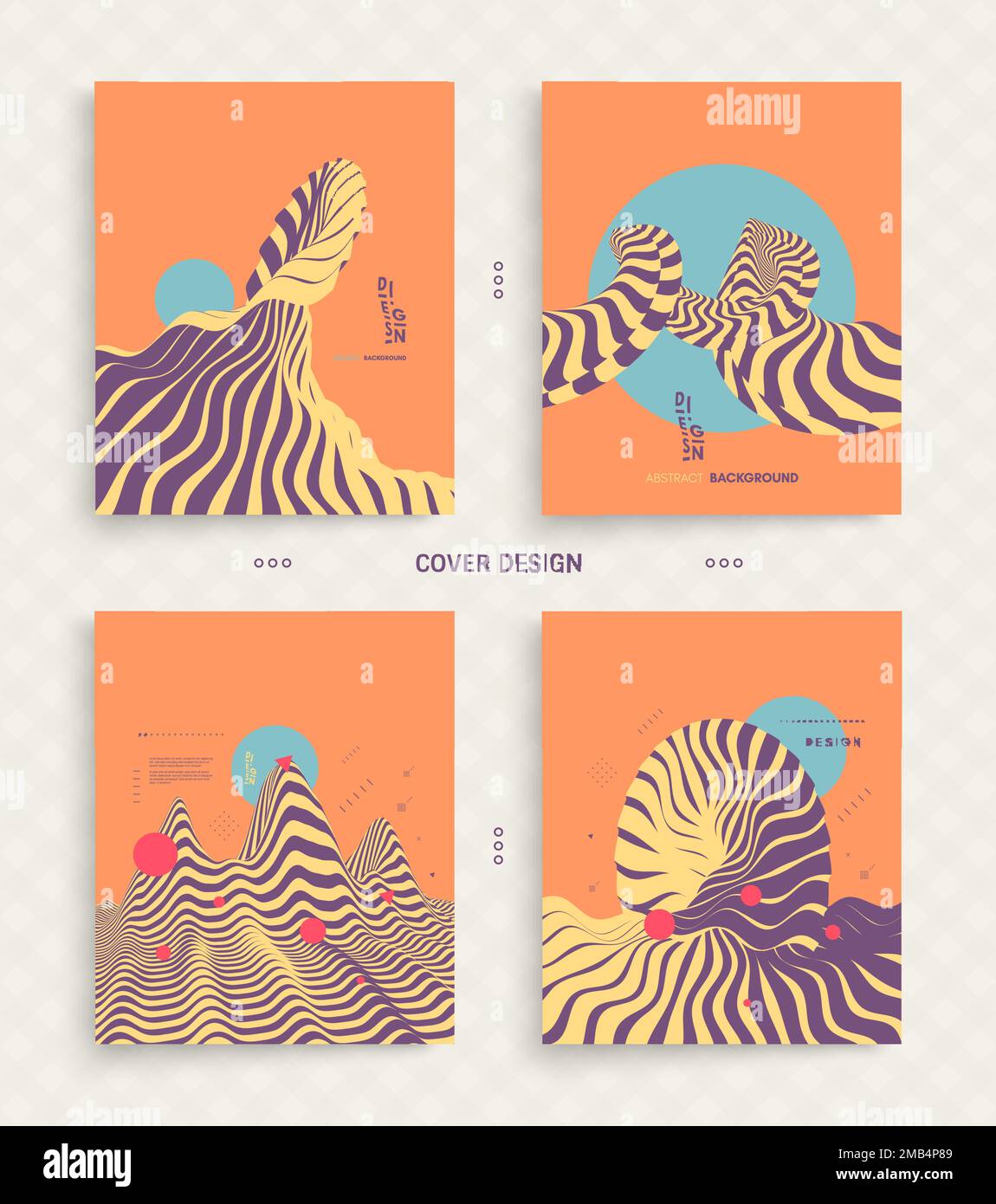 Landscape background. Terrain. Abstract wavy background. Pattern with ...