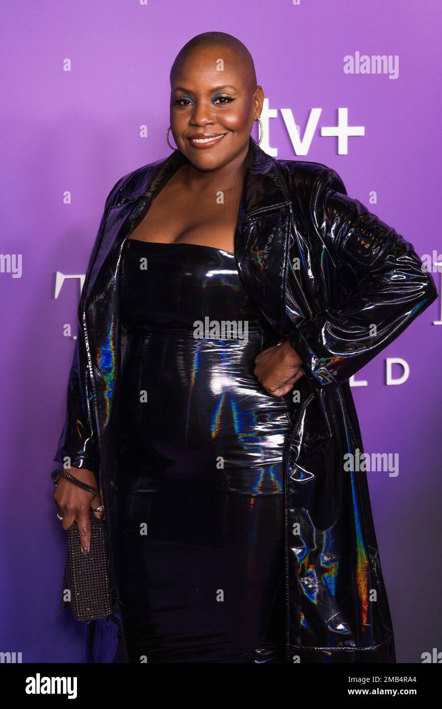 Haneefah Wood arrives at the premiere of the AppleTV+ show"Truth Be ...