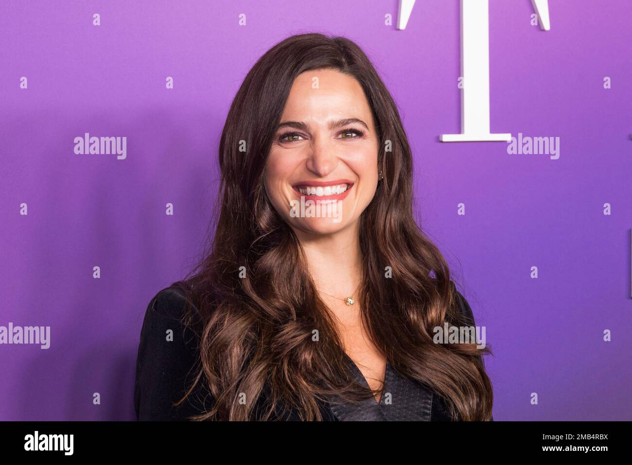 Lauren Neustadter arrives at the premiere of the AppleTV+ show"Truth Be ...