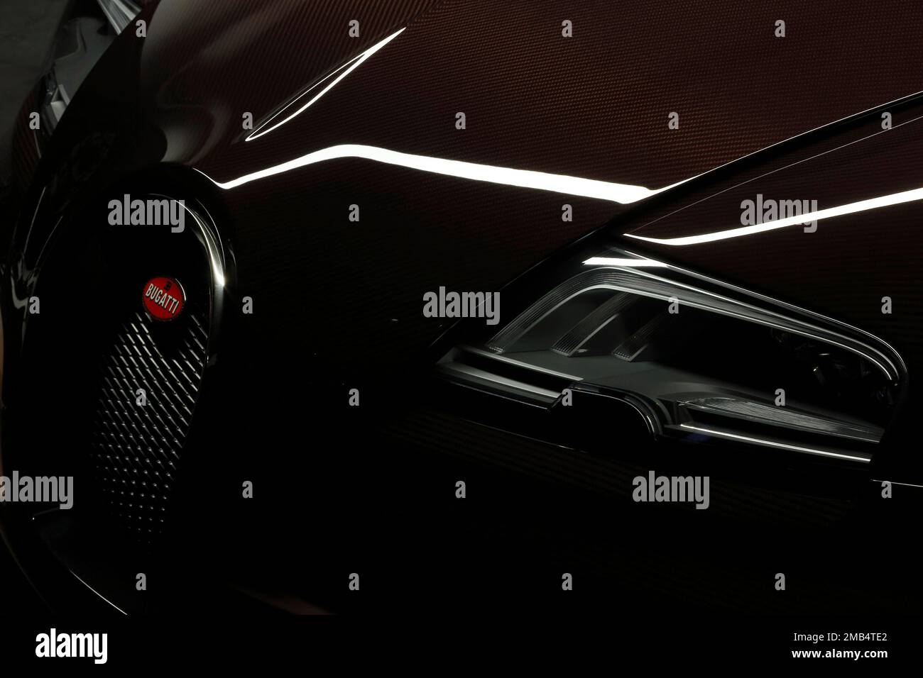 Sports car special model Rembrandt Bugatti from the series Les Legendes ...