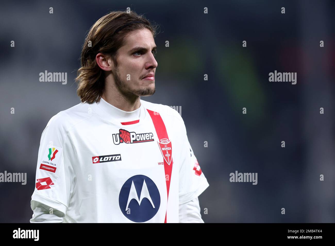 Andrea Colpani of Ac Monza looks on during the Coppa Italia match ...