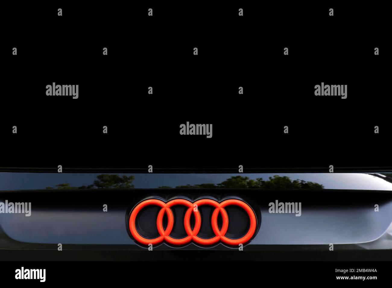 Logo with four rings from Audi, Classic Days Berlin, Berlin, Germany ...