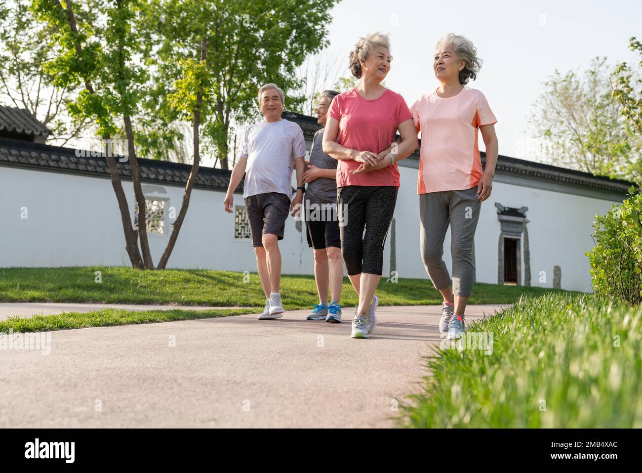 Elderly couples health movement Stock Photo - Alamy