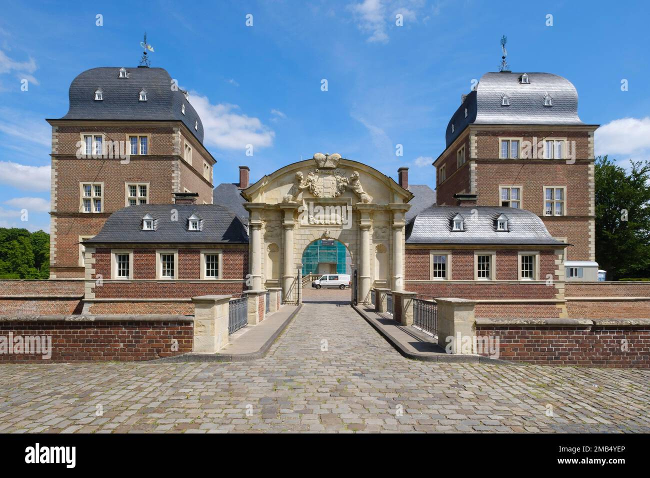 Ahaus Castle, moated castle, Ahaus, Muensterland, Westphalia, North ...