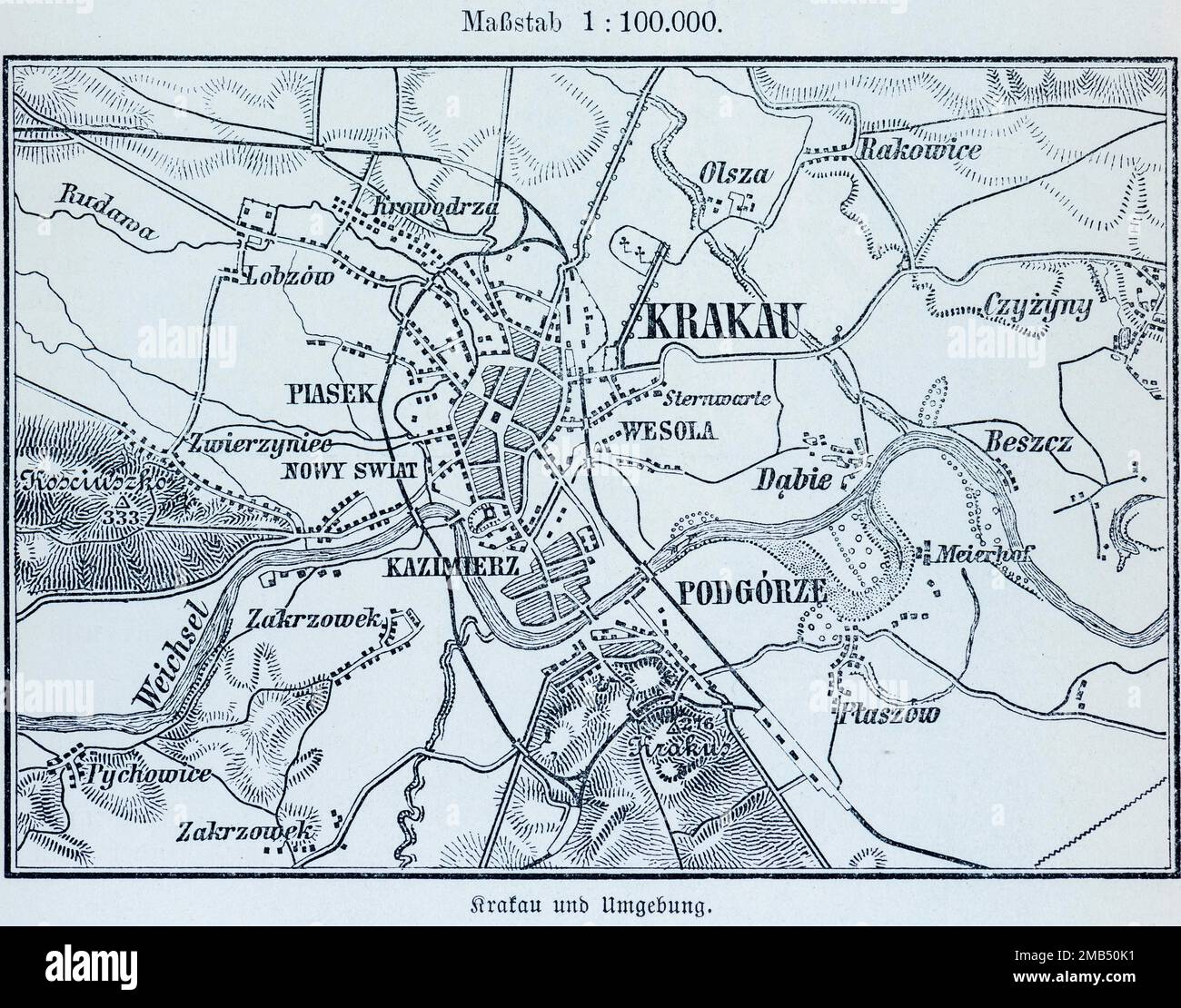 00.000, Vistula, districts, Biala, Piasek, Meierhof, observatory ...
