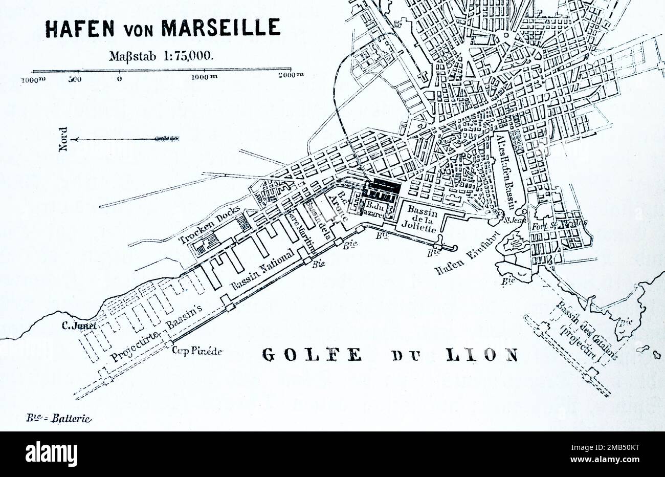 Map marseille france hi-res stock photography and images - Alamy