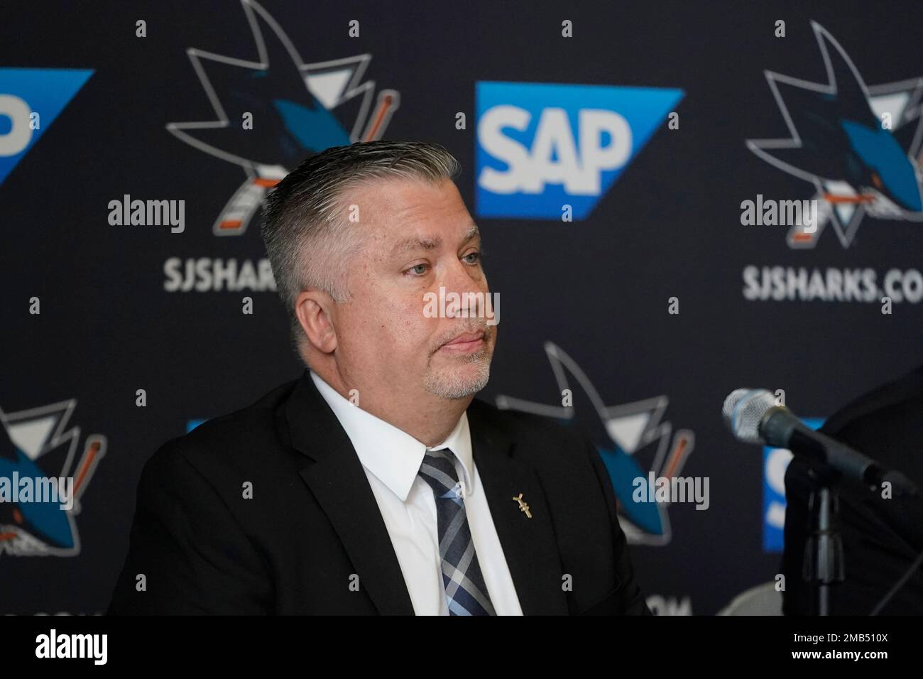 San Jose Sharks assistant general manager Joe Will is shown as Mike ...