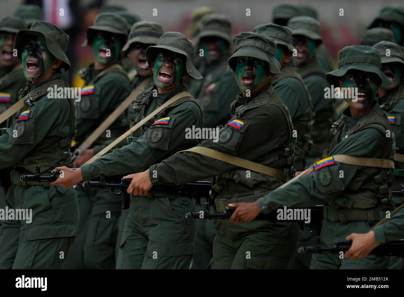 Female soldiers march during a parade marking Independence Day in ...