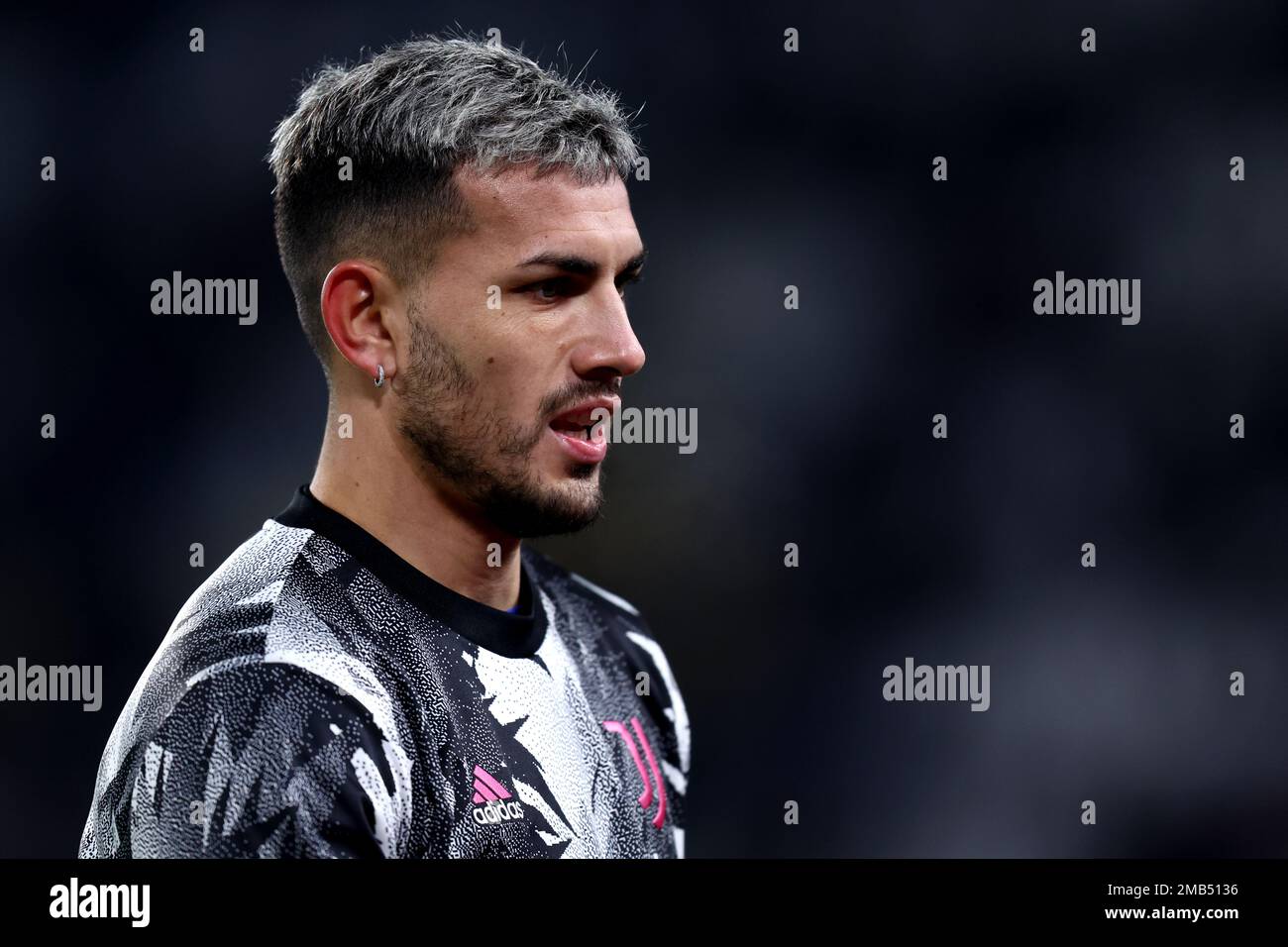 Leando Paredes of Juventus Fc during warm up before the Coppa Italia ...