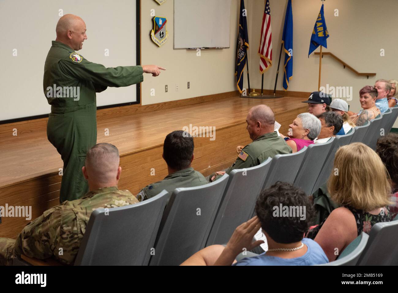 U.S. Air Force Lt. Col. Jacob C. Johnson, incoming commander, 191st Air ...