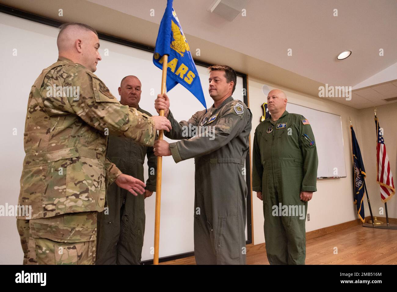U.S. Air Force Lt. Col. Nick W. Biggs, outgoing commander, 191st Air ...