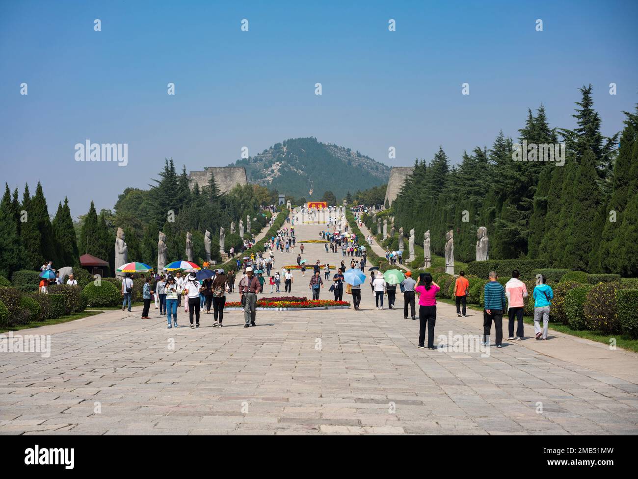 The qian tomb scene Stock Photo - Alamy