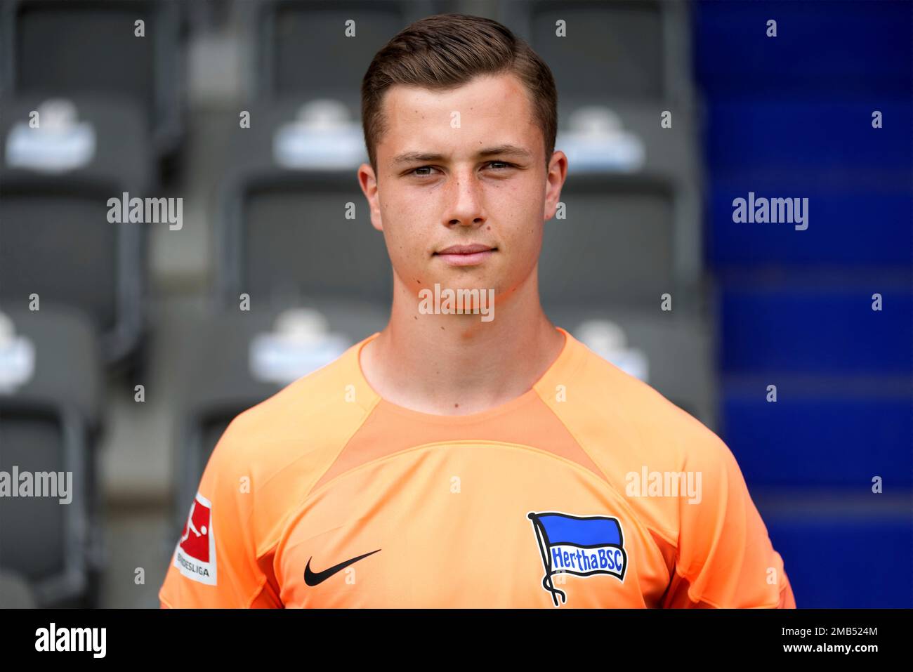 Tjark Ernst, player of the German Bundesliga soccer team Hertha BSC ...