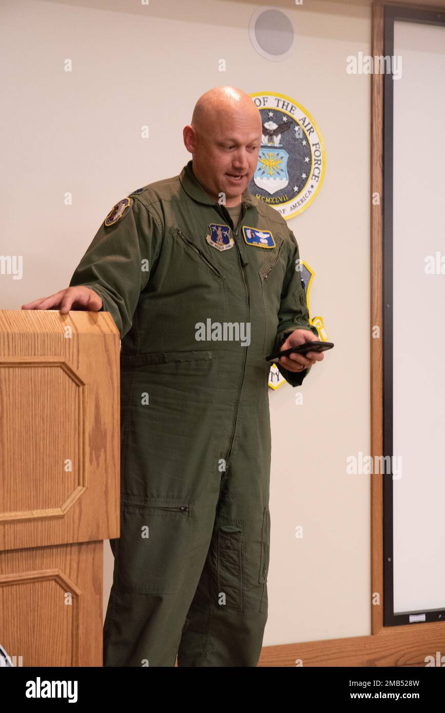U.S. Air Force Lt. Col. Jacob C. Johnson, incoming commander, 191st Air ...