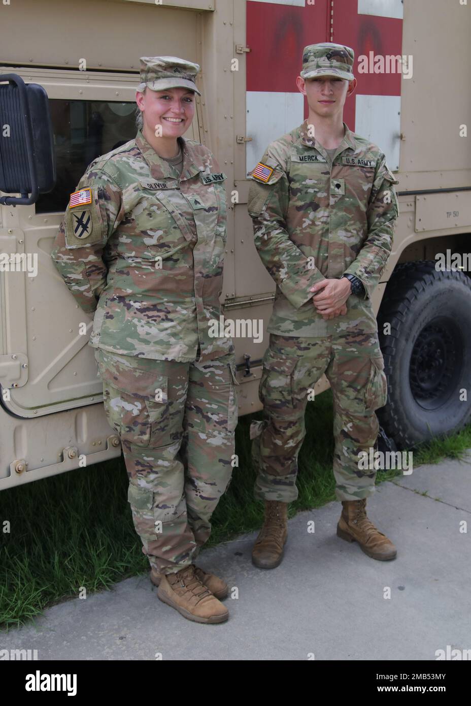 Sergeant Seacret Oliver and Specialist Brandon Merck, Georgia Army ...