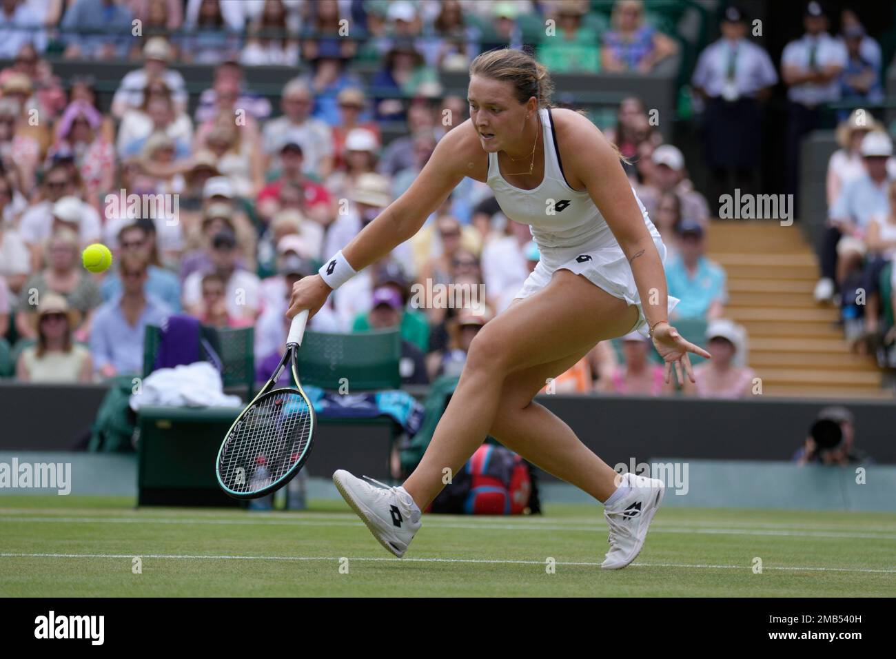 Germany's Jule Niemeier plays a return to Germany's Tatjana Maria in a ...