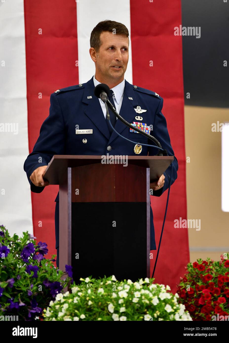 U.S. Air Force Col. David ‘Moon’ Halasi-Kun, 104th Fighter Wing ...