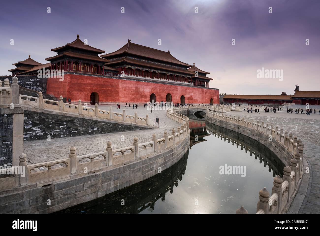 Meridian gate of Beijing the imperial palace Stock Photo - Alamy