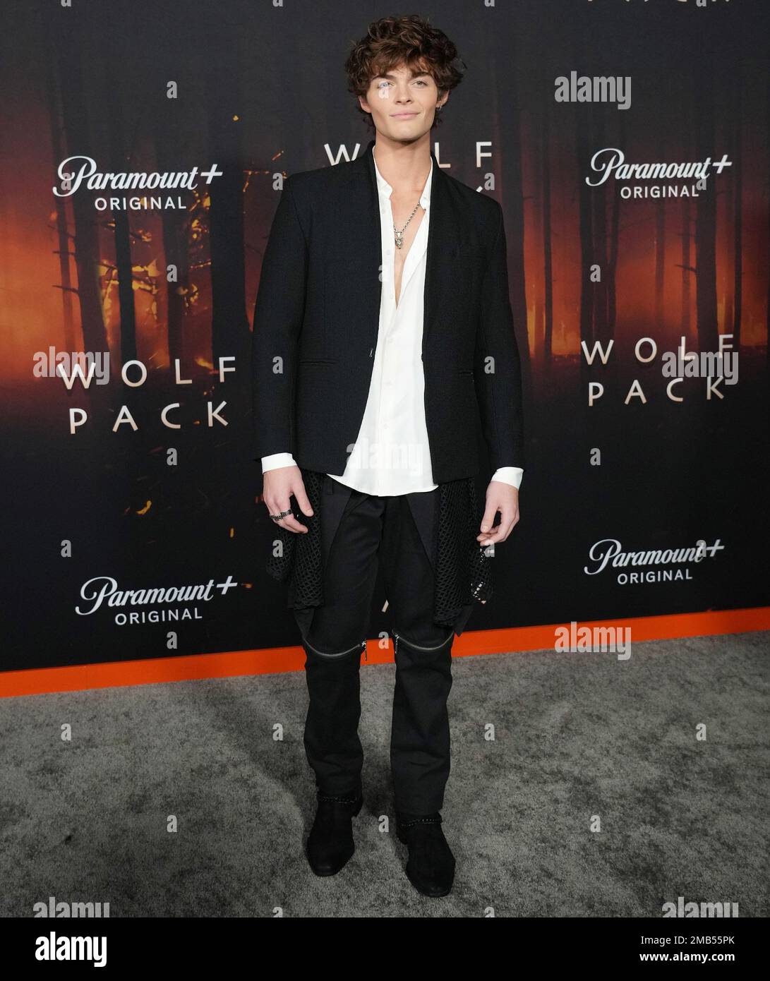 Tyler Lawrence Gray arrives at Paramount+'s WOLF PACK Los Angeles ...