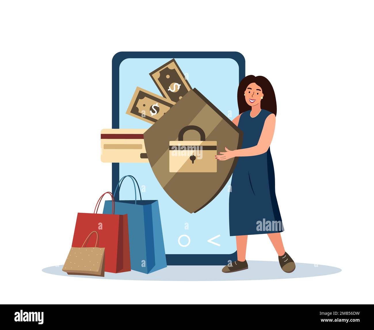Online shopping paying Cut Out Stock Images & Pictures - Alamy