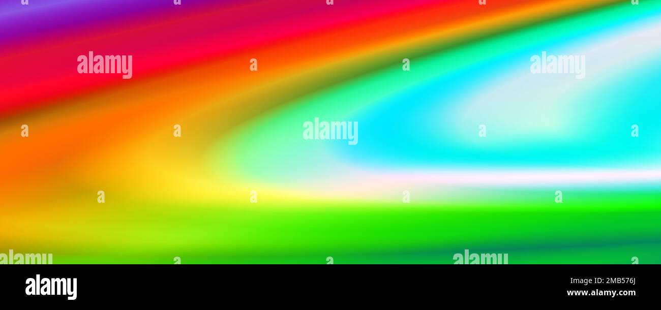Rainbow flow colorful illustration widescreen background Stock Photo ...