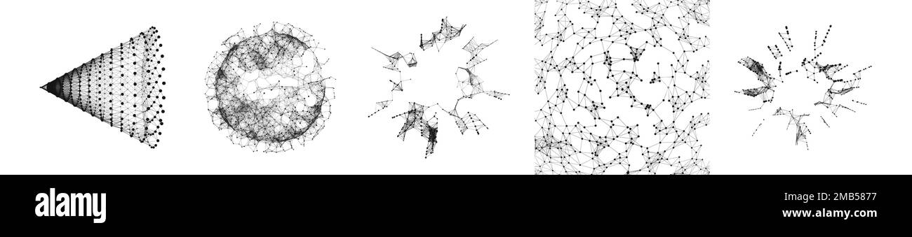 3d connection structure. Futuristic technology style. Vector ...