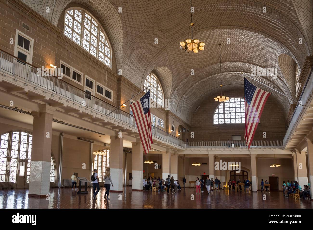 Ellis Island National Museum of Immigration main hall, New York Stock ...