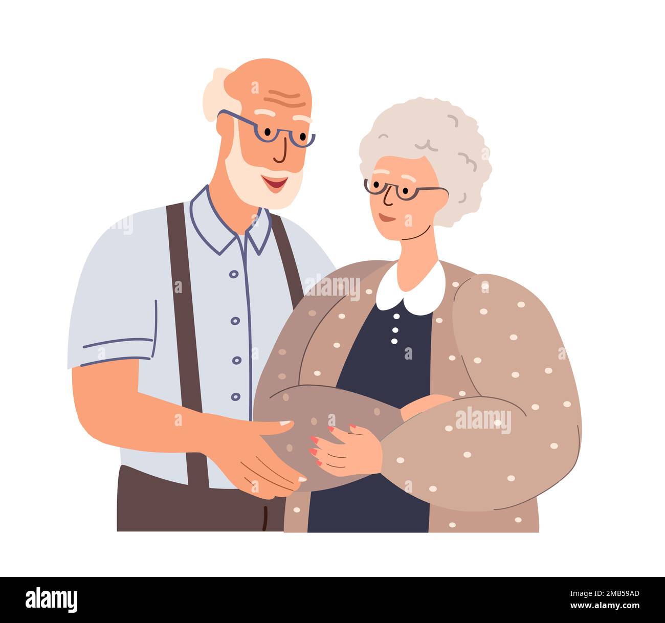 Mature retired happy aged Cut Out Stock Images & Pictures - Alamy
