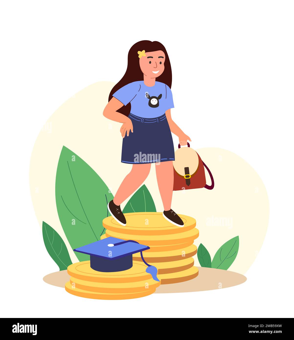 Cartoon little kids study in hi-res stock photography and images - Alamy