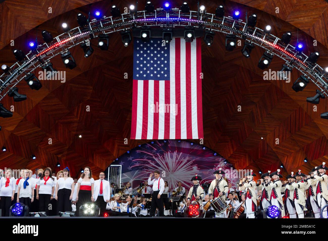 Keith Lockhart, center, conducts during rehearsals for the annual ...