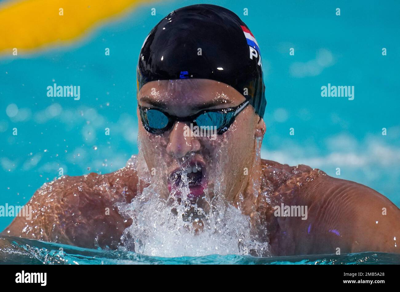 Matheo Mateos competes in a men's 400-meter individual medley during ...
