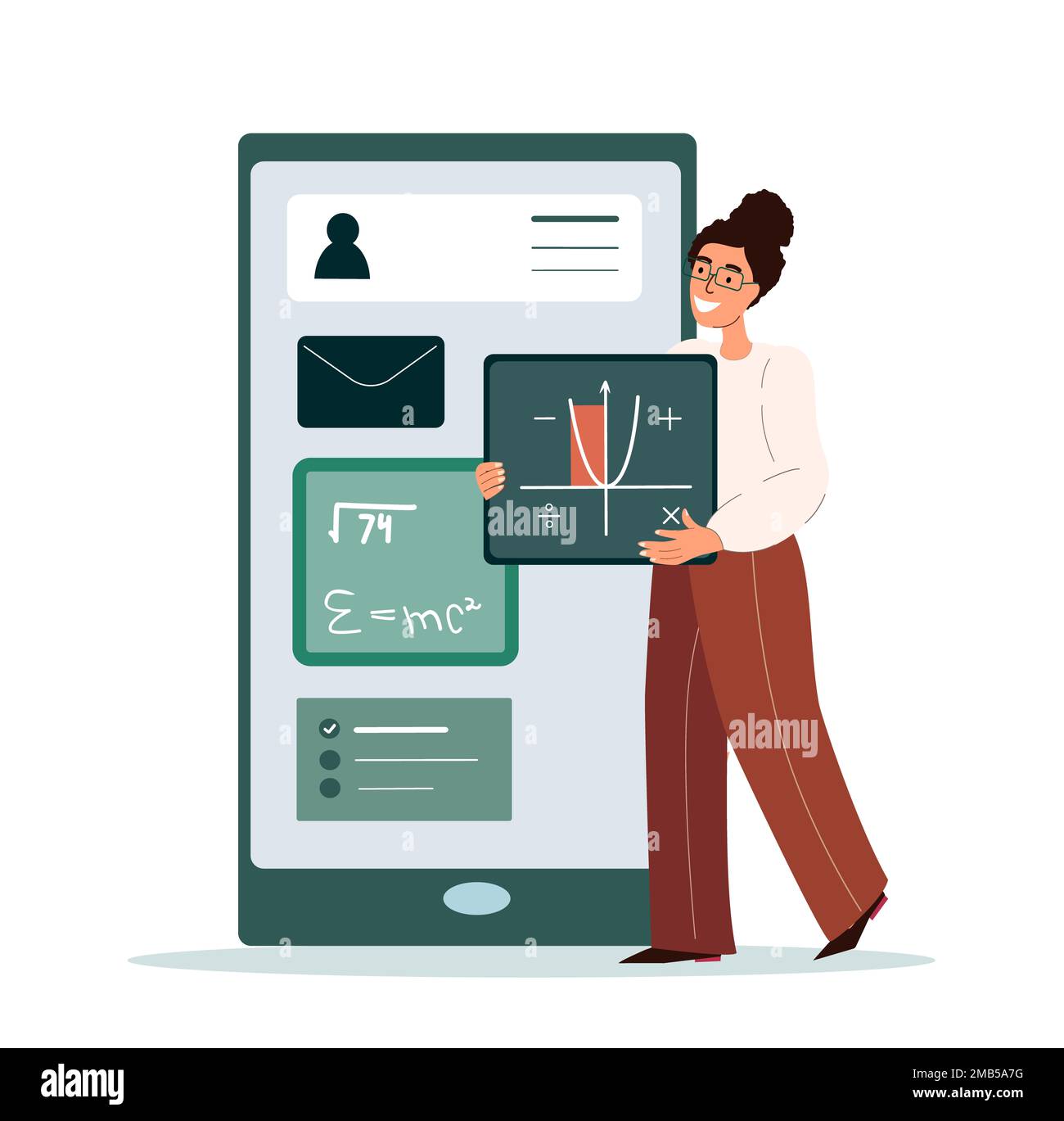 Remote Education.Online Digital Lesson Tutorial Education for Children ...