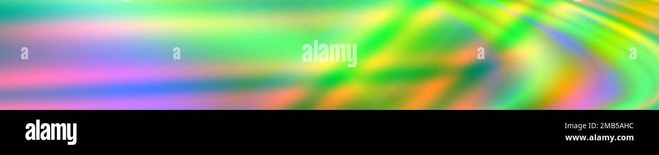 Horizontal widescreen illustration green neon color background Stock ...