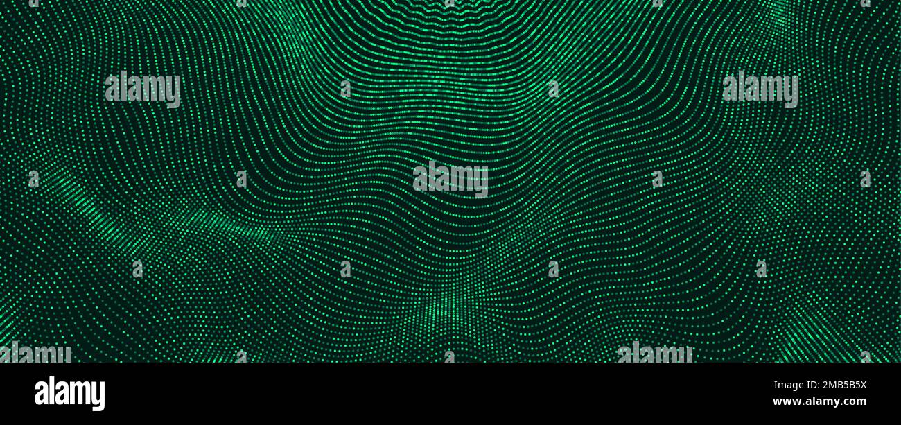 Abstract science or technology background. Graphic design. Network illustration with particle ...