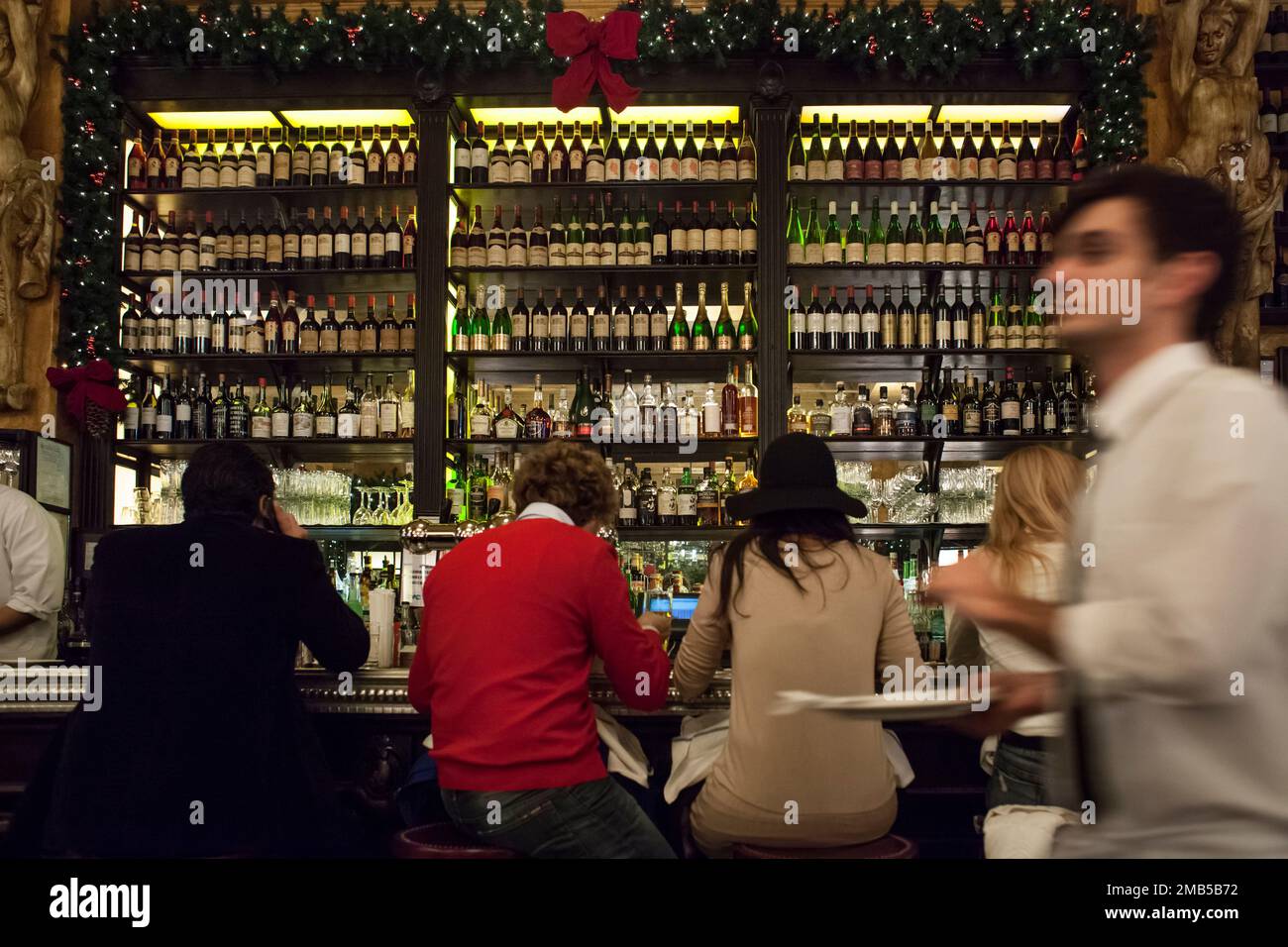People having brunch in Baltazhar Restaurant in SoHo, New York Stock ...