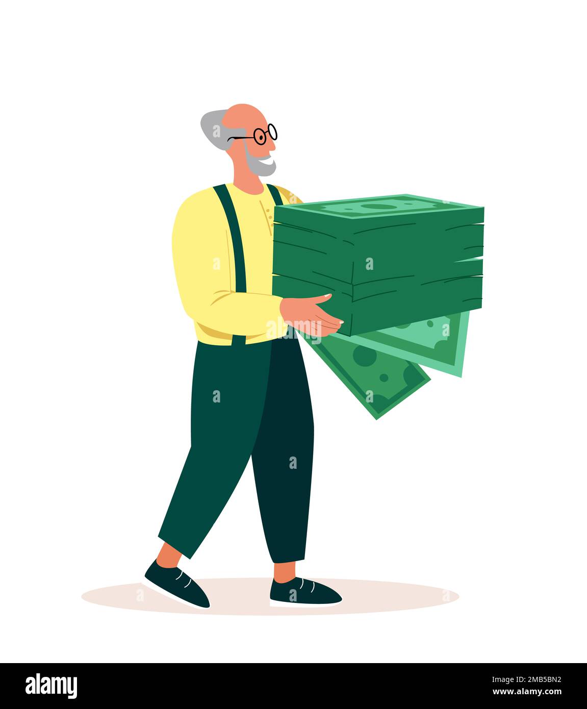 Pensioner retired old wealth Cut Out Stock Images & Pictures - Alamy