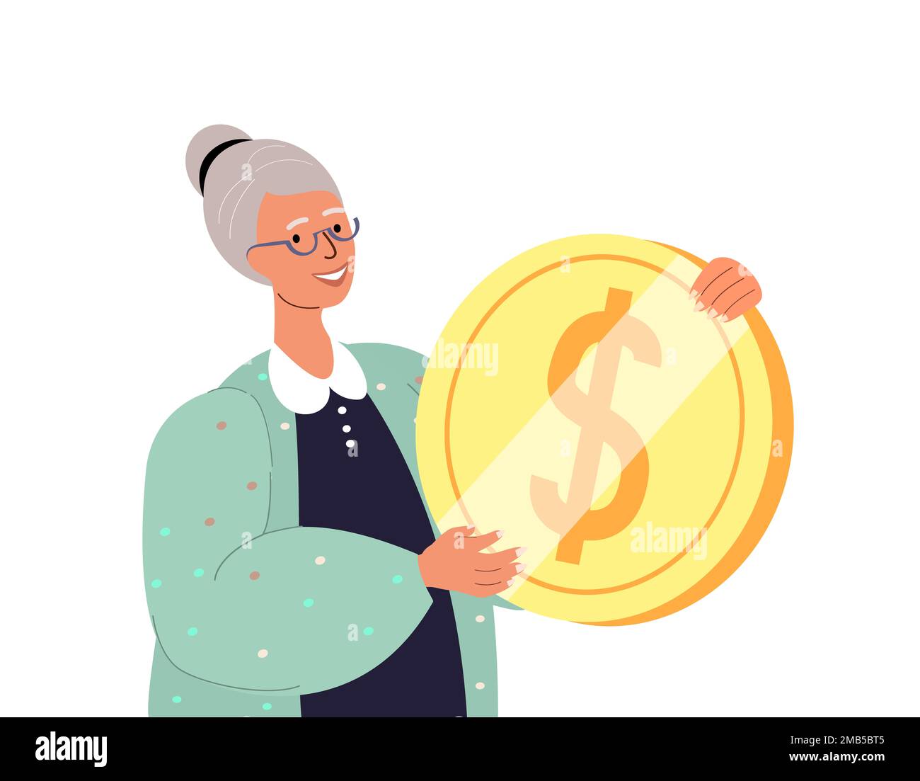 Senior female character hi-res stock photography and images - Alamy