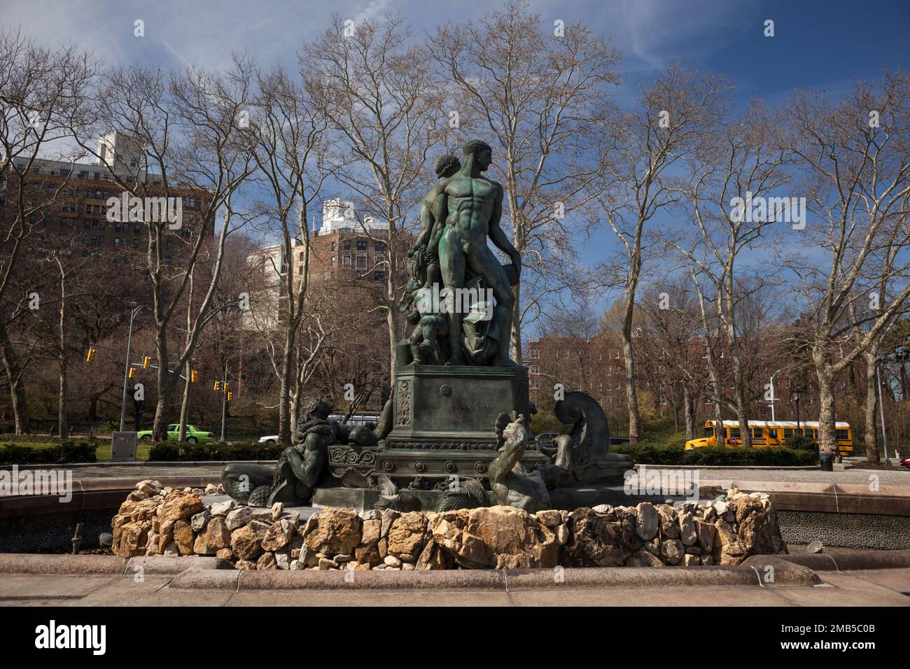 The Bailey Fountain in Grand Army Plaza, Prospect Heights, Brooklyn ...
