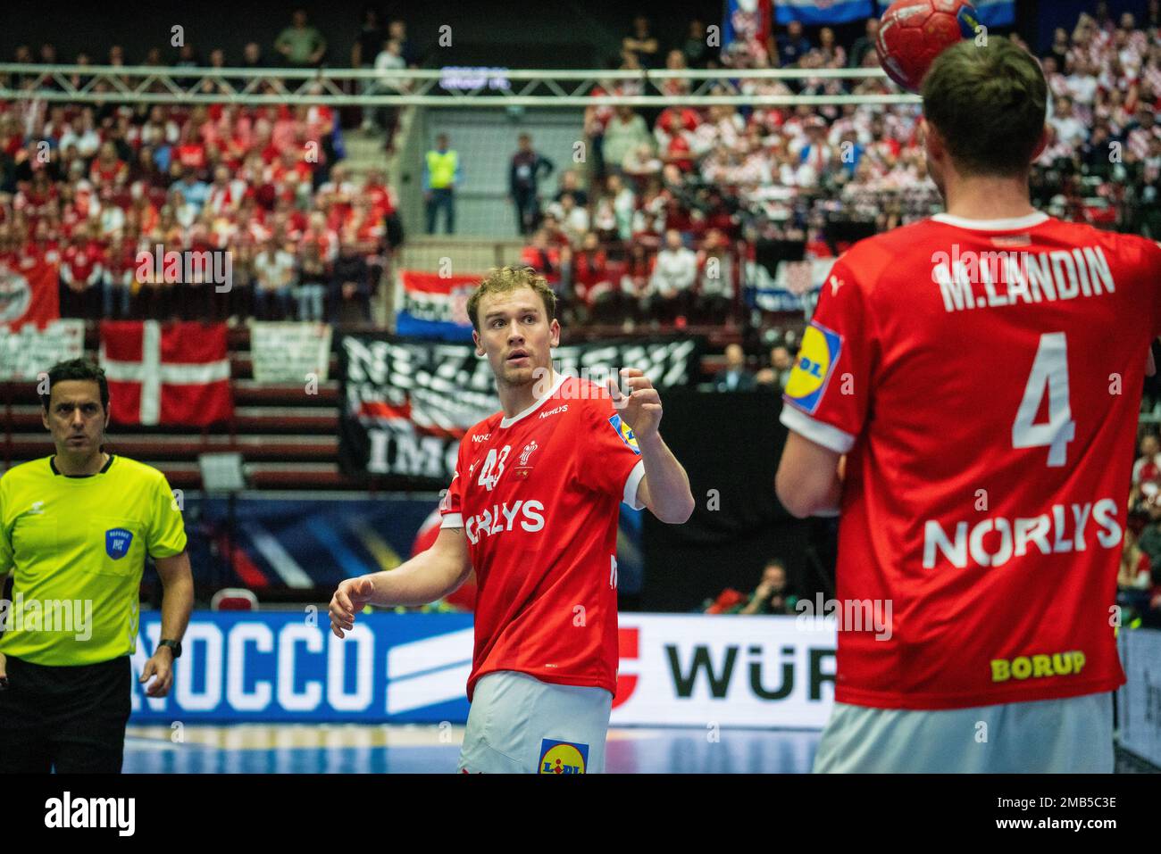 Malmo, Sweden. 19th Jan, 2023. Simon Pytlick (43) of Denmark seen ...