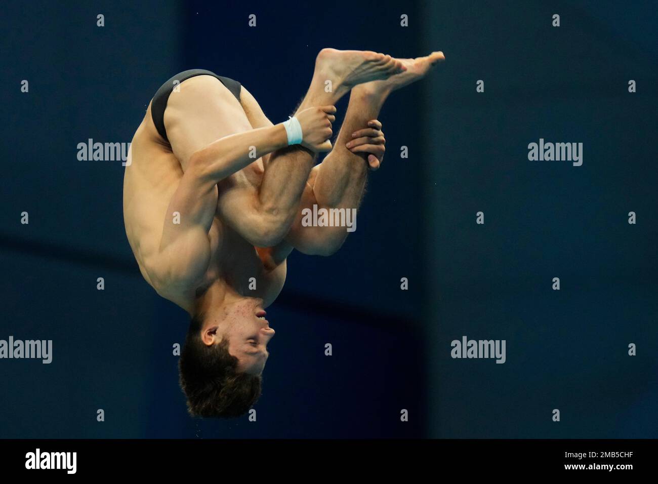 Nathan Zsombor-Murray of Canada competes during the men's diving 10m ...