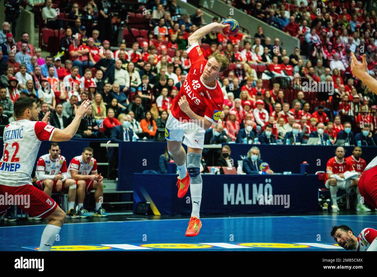 Malmo, Sweden. 19th Jan, 2023. Simon Pytlick (43) of Denmark seen ...