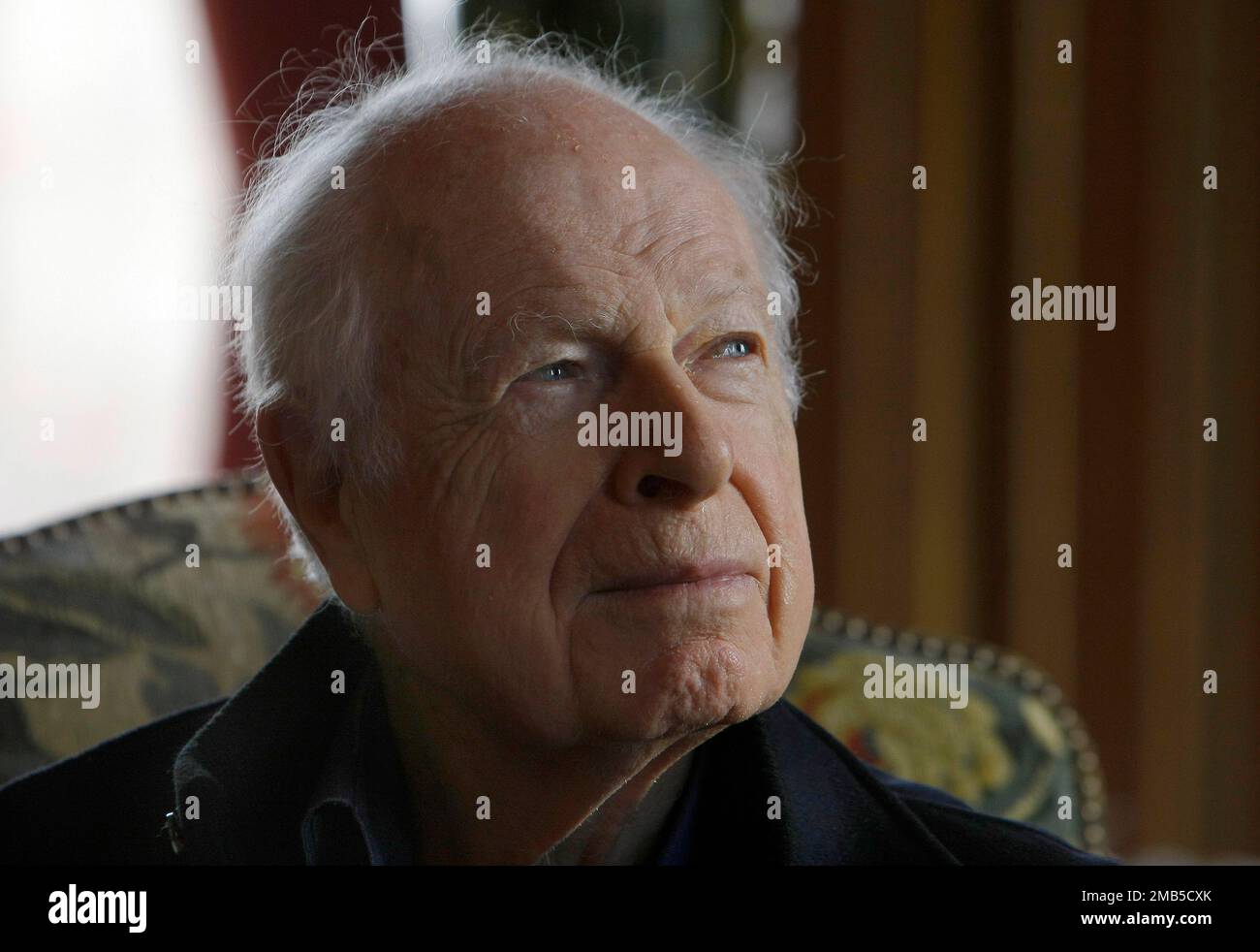 FILE - British theatre director Peter Brook, is photographed, during a ...