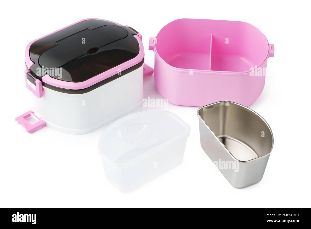 Close up Plastic food box isolated on white background Stock Photo - Alamy